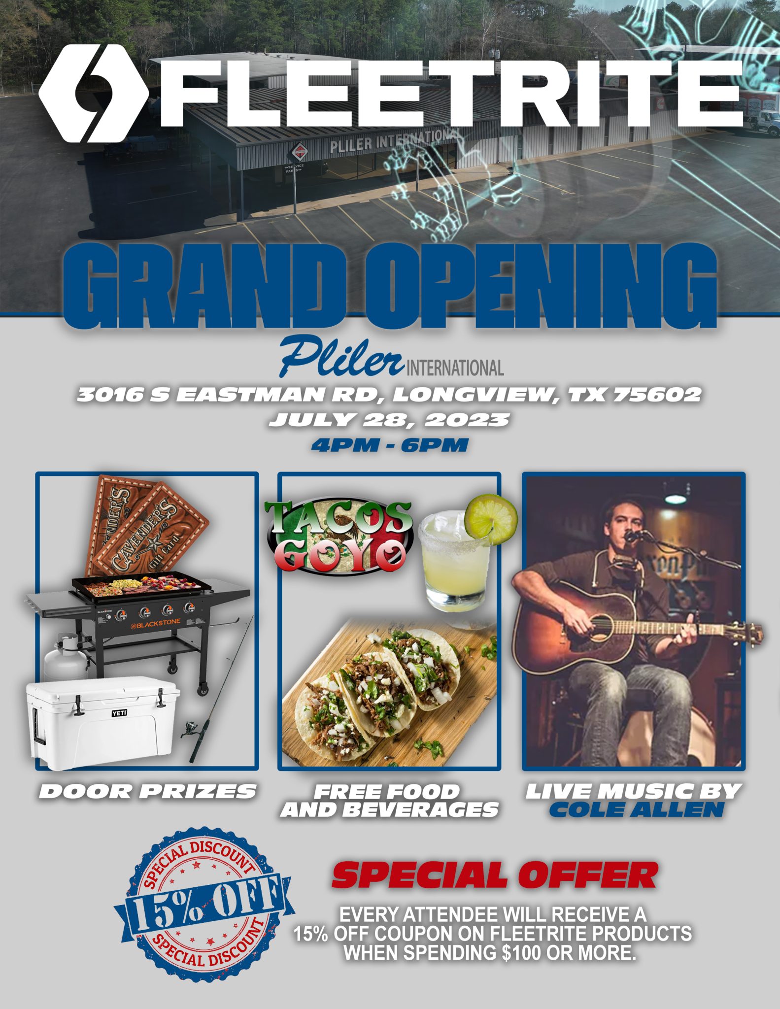 July 2023 Fleetrite Grand Store Opening - Pliler International